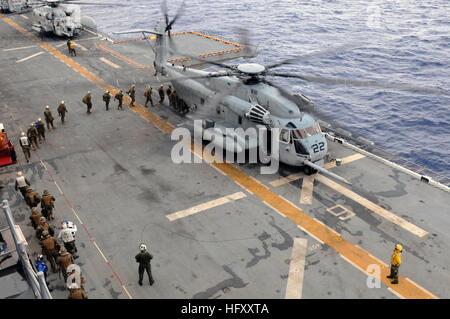 U.S. Marines performed ground defense exercises at Leeward Point Field ...