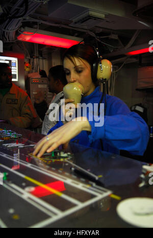 aircraft carrier, aircraft control, female, flight deck control, John C ...