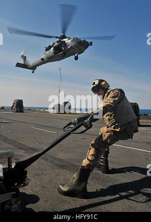 U.S. Marine Lance Cpl. Gordon Kwei, anti-tank missile man with Weapons ...