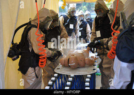 decontamination team, Japan, simulated patient, u.s. naval hospital ...