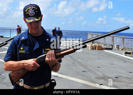Cmdr. Homer R. Denius III, commanding officer of the amphibious dock ...