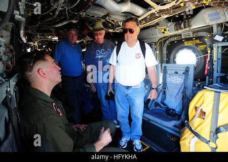 The interior of a US Navy V-22 Osprey on display at America's Airshow ...