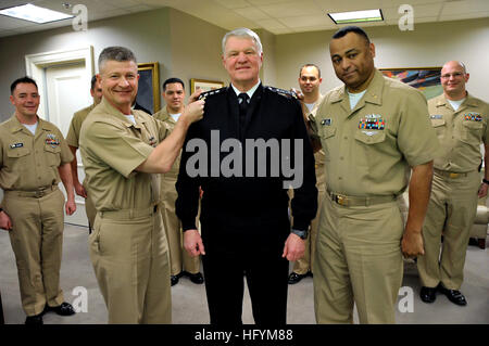 The Chief of Naval Operations was awarded honorary Master Chief status ...