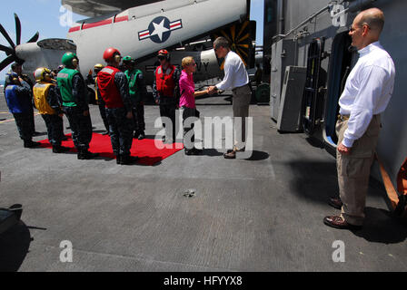flight deck, gulf of thailand, Side Boys, U.S. Ambassador to Thailand ...