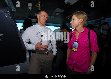 flag bridge, flight deck, gulf of thailand, Rear Adm. J.R. Haley, U.S ...