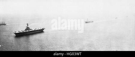 USS Valley Forge (LPH-8) underway in the Pacific Ocean, circa 1962-63 ...