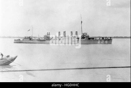 USS Stewart (DD-224) off Hangzhou (China) c1922 Stock Photo - Alamy