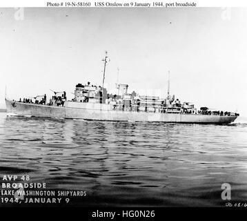 USS Onslow (AVP-48 Stock Photo - Alamy