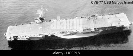 USS Marcus Island (CVE-77) in a South Pacific port on 17 June 1944 ...