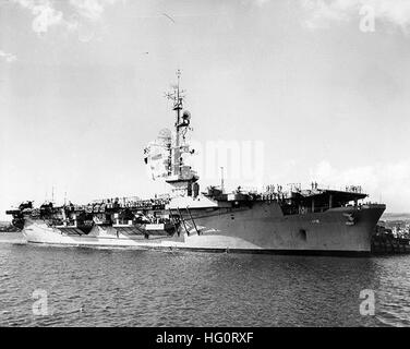 USS Bairoko (CVE-115), an escort carrier, operates near Kodiak Island ...