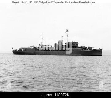 USS Mobjack (AGP-7) is a motor torpedo boat tender supporting patrol ...