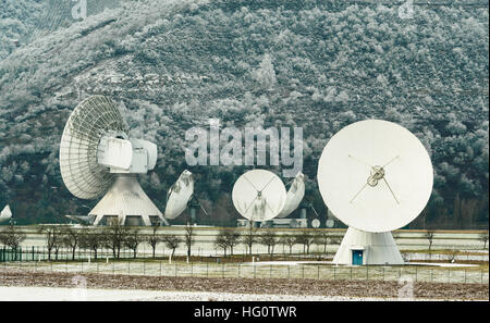 Earth station Fuchsstadt, Intelsat, satellite dishes, Hammelburg, Lower ...