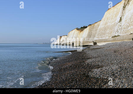 The Beach and Chalk Cliffs at Peacehaven, East Sussex, UK Stock Photo ...