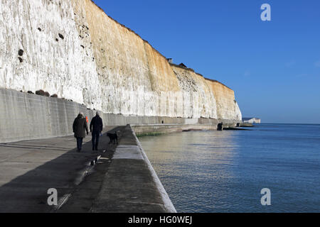Peacehaven, East Sussex, UK. 2nd January 2017. The under cliff walk at ...