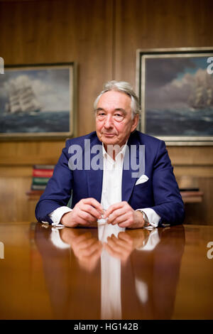 Hamburg, Germany. 15th Dec, 2016. Bertram Rickmers, head of Rickmers ...