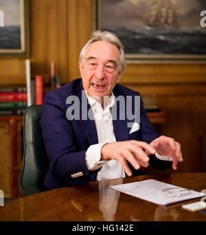 Hamburg, Germany. 15th Dec, 2016. Bertram Rickmers, head of Rickmers ...
