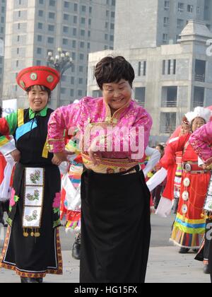 Xinin, Xinin, China. 4th Jan, 2017. Xining, CHINA-January 1 2017 ...