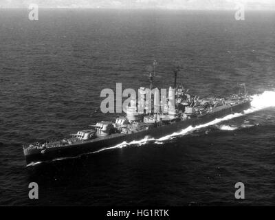 USS Columbia (CL-56) off San Pedro 1945 Stock Photo - Alamy
