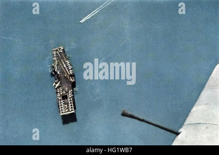 USS Hornet (CVA-12) aerial view in 1958 Stock Photo - Alamy