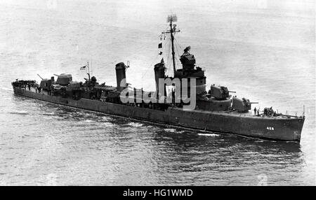 USS Charles F. Hughes (DD-428) in 1945 Stock Photo - Alamy
