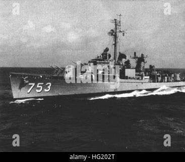 The USS John R. Pierce, DD-753, was a Gearing-class destroyer ...