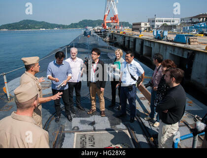The Blue Crew of Ohio-class guided-missile submarine USS Michigan (SSGN ...