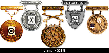 Examples of US Military EIC Badges Stock Photo - Alamy