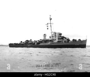 USS Alexander J. Luke (DE-577) laid up at the Philadelphia Naval ...