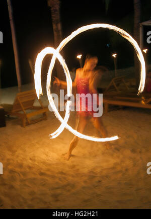 Fire Dancing, White Beach, Boracay, Philippines Stock Photo - Alamy