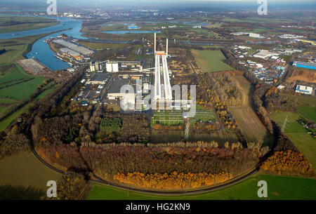 Aerial view, TRIMET Aluminium SE, aluminum plant, Friedrichsfeld ...