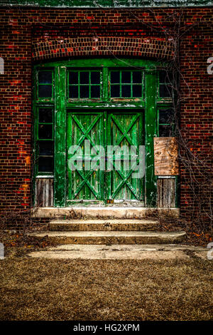 This collection depicts dilapidated structures and architectural ...
