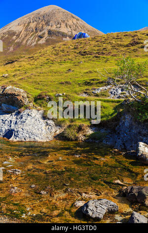Typical landscape at Torrin, Isle Of Skye, beside the road to Elgol ...