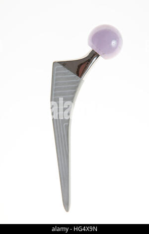 Endoprosthesis, artificial hip joint, consists of the hip stem, ball ...