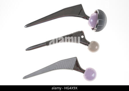 Endoprosthesis, artificial hip joint, consists of the hip stem, ball ...