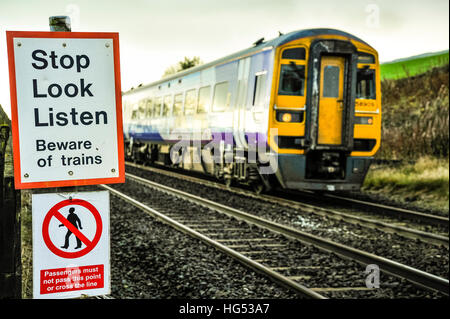 Train warning sign, train station warning sign, trains cause air ...