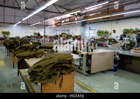 Israeli women sewing military uniforms for the IDF Israeli army in ...