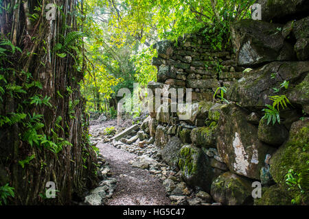 Lelu (Leluh) archaeological site, Kosrae, Federated States of ...