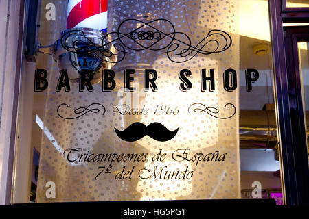 Barber shop Granada Andalusia Spain Stock Photo - Alamy