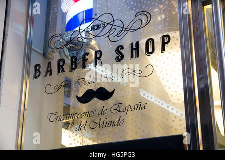 Barber shop Granada Andalusia Spain Stock Photo - Alamy