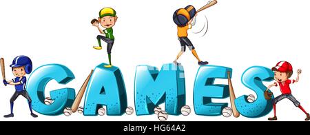 Font design for word games illustration Stock Vector Image & Art - Alamy