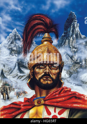SECOND PUNIC WAR : Hannibal, the Carthaginian leader, goes into Stock ...
