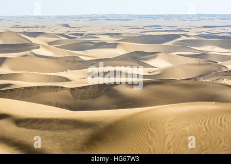 Aerial view of transverse sand dunes, Namib Desert, Namibia Stock Photo ...