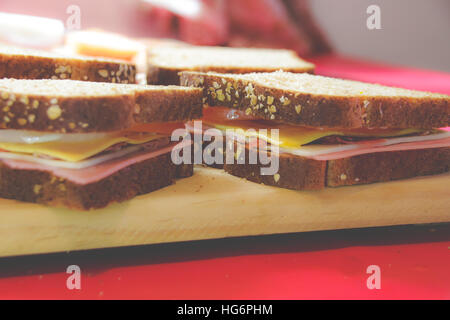 Photograph of a jam sandwich Stock Photo - Alamy