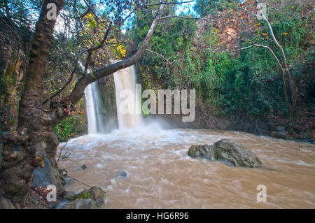 The Banias (Banyas) waterfall in the Hermon Stream (Banias) Nature ...