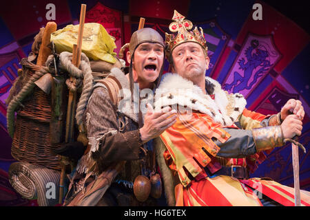 Jon Culshaw as King Arthur and Todd Carty as Patsy. Monty Python's ...