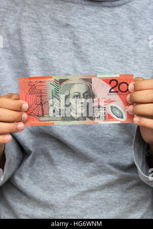 Australian twenty dollar notes ($20 AUD Stock Photo - Alamy