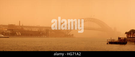 Sandstorm cover Sydney city Stock Photo - Alamy