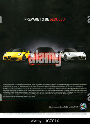 2010s UK Alfa Romeo Magazine Advert Stock Photo - Alamy