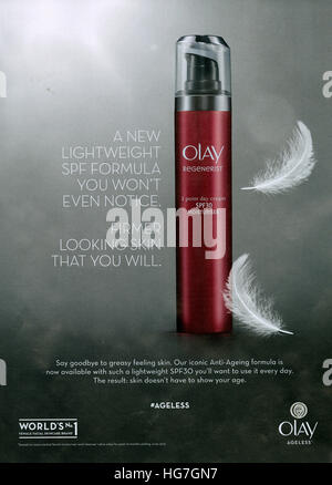 2010s UK Olay Magazine Advert Stock Photo - Alamy