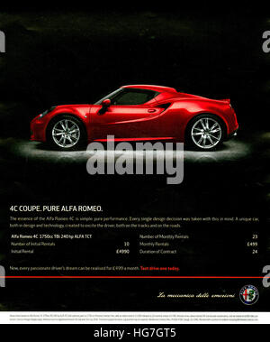 2010s UK Alfa Romeo Magazine Advert Stock Photo - Alamy